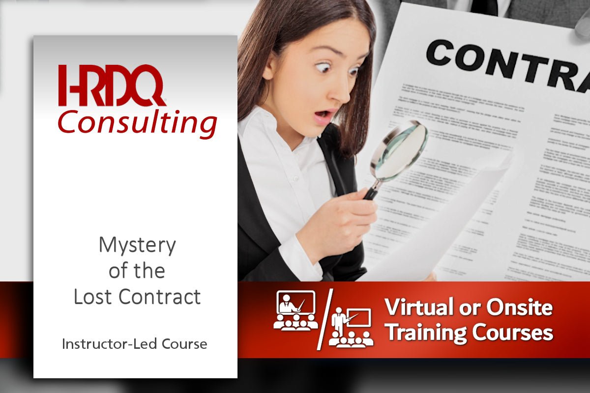 Mystery of the Lost Contract ILT Course | HRDQ Consulting
