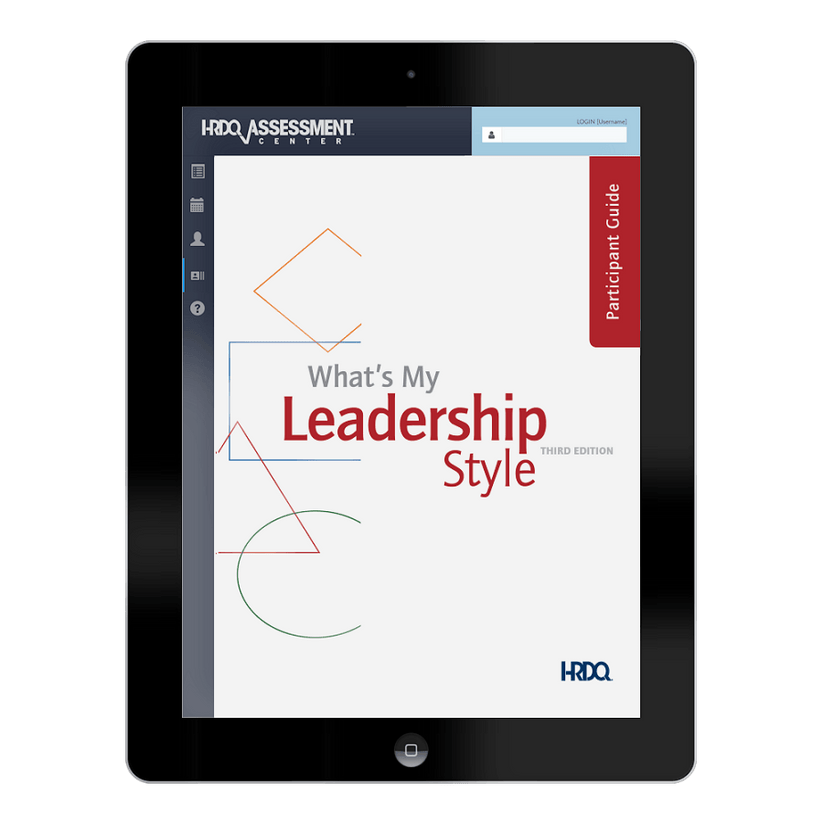 What's My Leadership Style Assessment & Training | HRDQ - Print ...